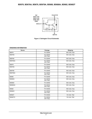 Original PNP Transistor BD682G BD682 682 4A 100V TO-225 New ON semiconductor | PDF