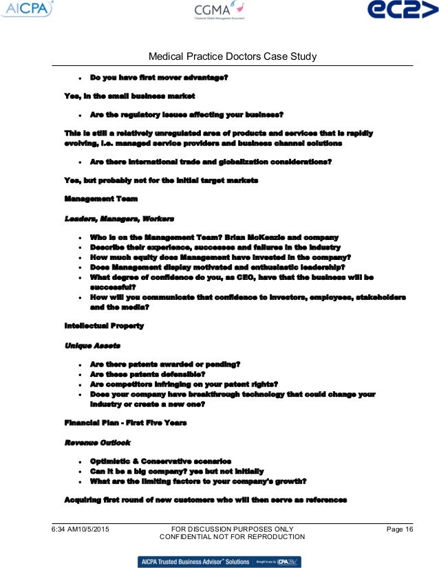 Medical Practice Doctors Case Study