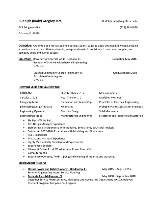 Rudolph Gregory Jara Resume | PDF