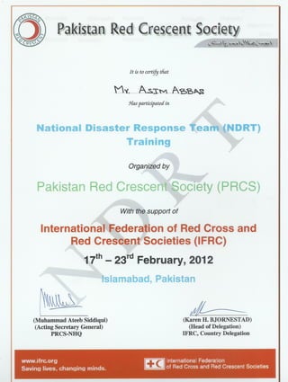 IFRC NDRT Training | PDF
