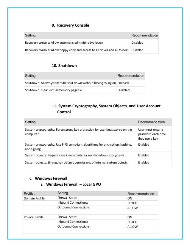 System Hardening Recommendations_FINAL