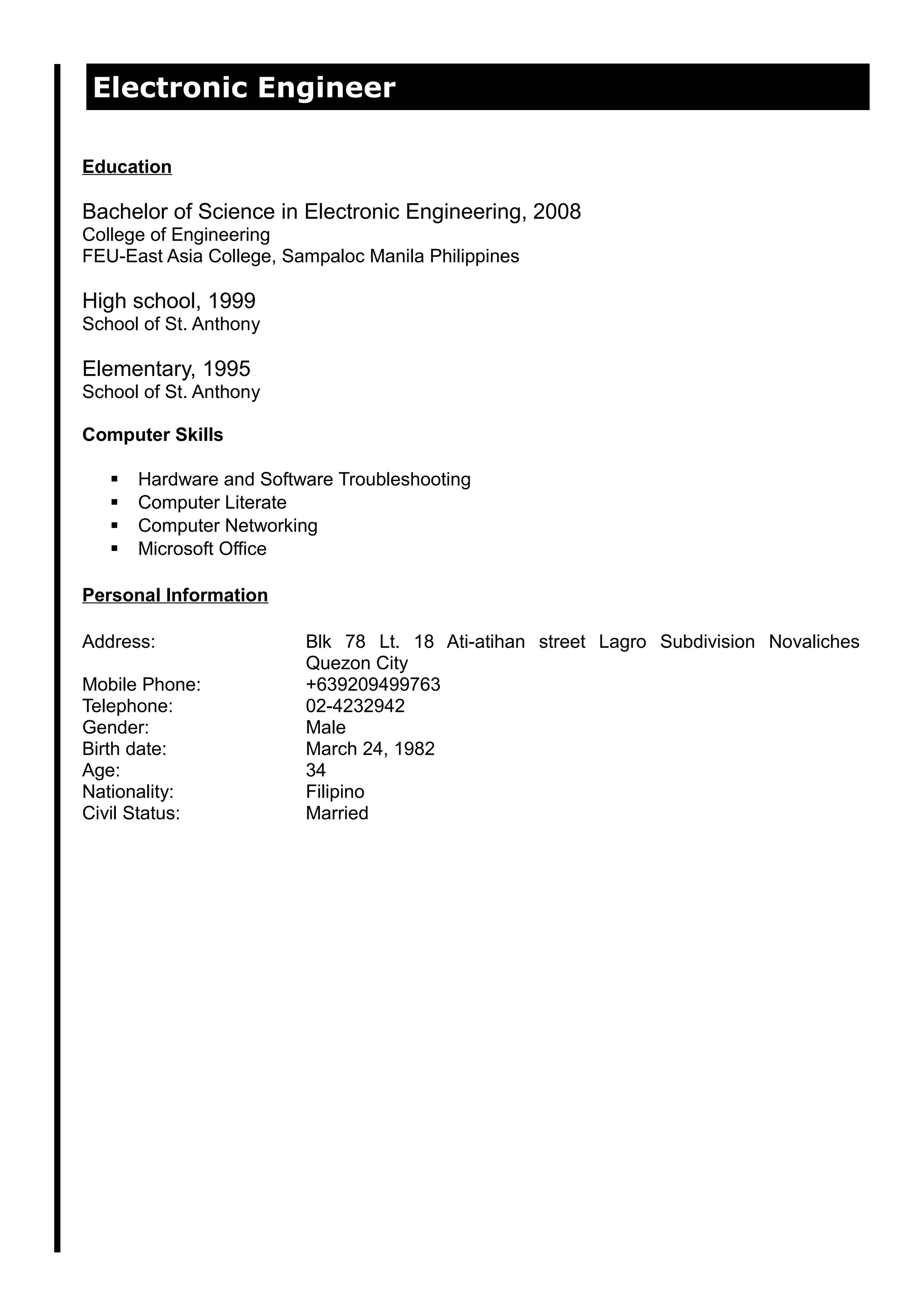 CV Bryan Ong | PDF