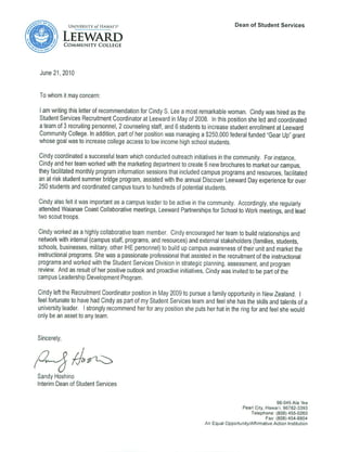 LCC Letter of Rec | PDF