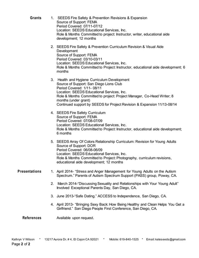 K Wilson BCBA CV 12.15