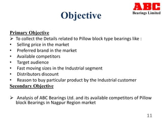 presentation on ABC bearings | PPTX