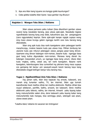 Bd8 kd4-wulangan 4 iklan | PDF