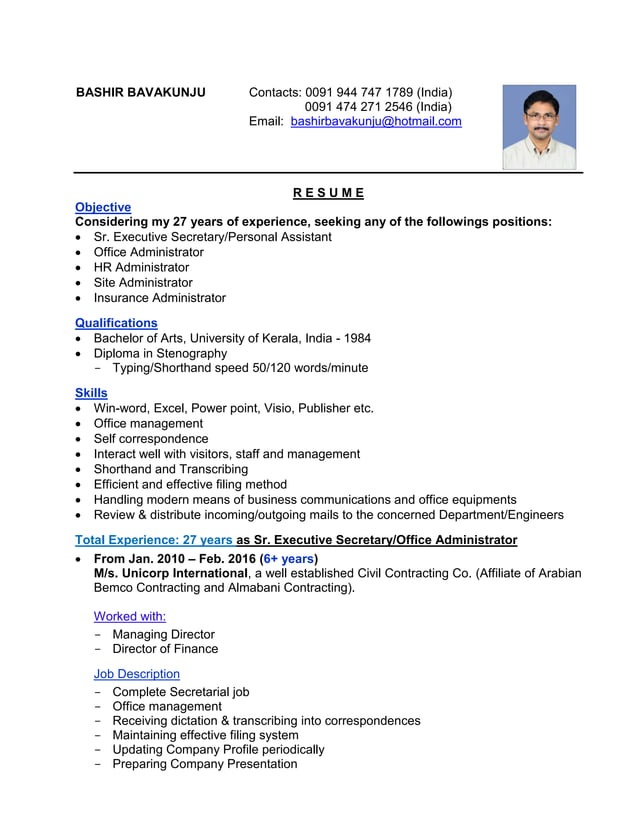 CV BASHIR | PDF