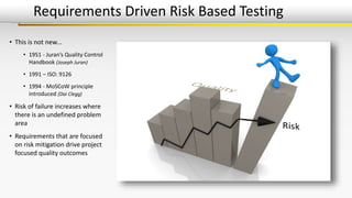 Requirements Driven Risk Based Testing | PPTX | Technology & Computing