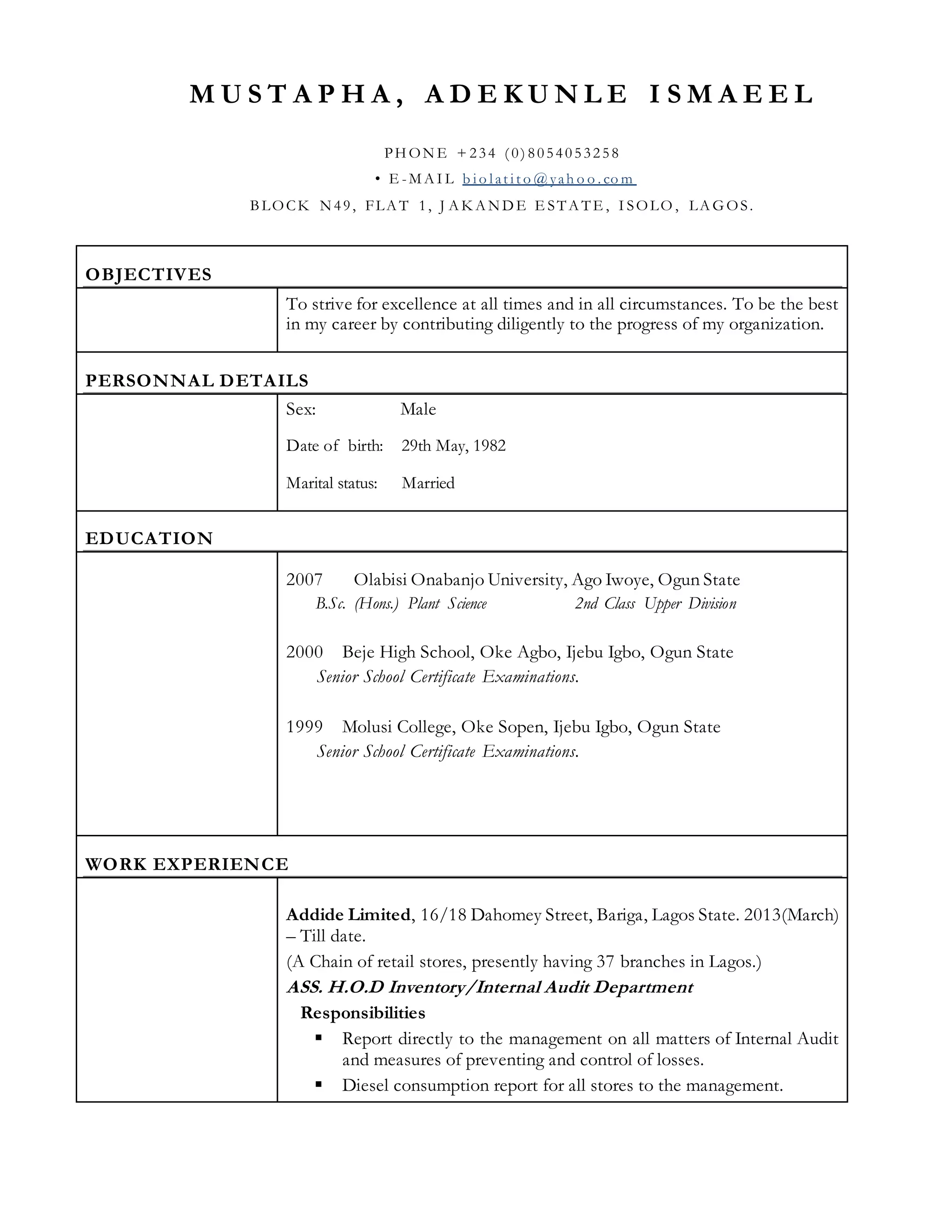 MUSTAPHA ADEKUNLE | PDF MUSTAPHA ADEKUNLE | PDF