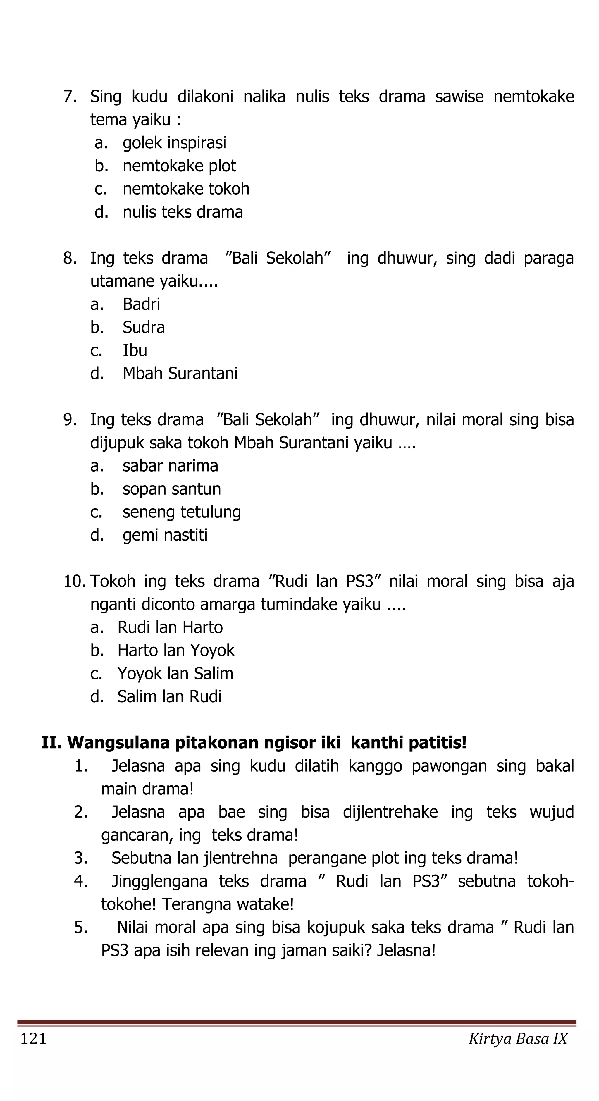 Bd9 kd4-wulangan 4 gotong royong | PDF