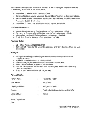 CV_Thirupathi Reddy | DOCX