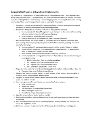 Composting Pilot Program | PDF