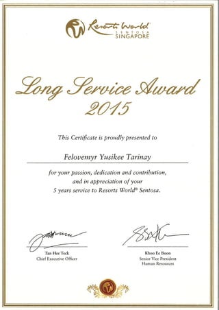 Long Service Award | PDF