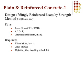 Lec 13-14-15-flexural analysis and design of beams-2007-r | PPT