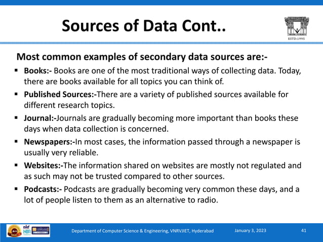 Bda Unit1 Intro And Sources Of Data And Data Preprocessingpdf