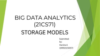 Different Storage Models in Big Data Analytics | PDF