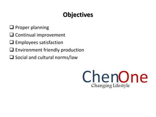 Presentation on Chen-One | PPTX