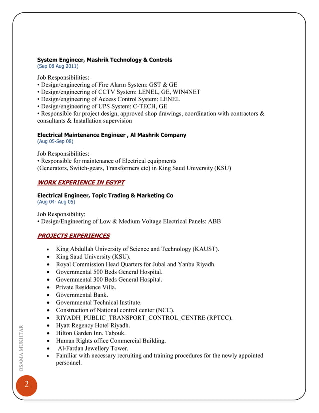 Engineer OSAMA MUKHTAR | PDF