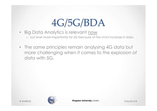 Big Data Analytics - A use case for 5G deployment | PDF