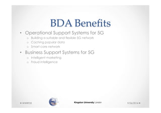 Big Data Analytics - A use case for 5G deployment | PPT