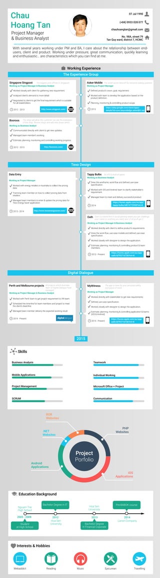 Chau Hoang Tan CV 2015 | PDF