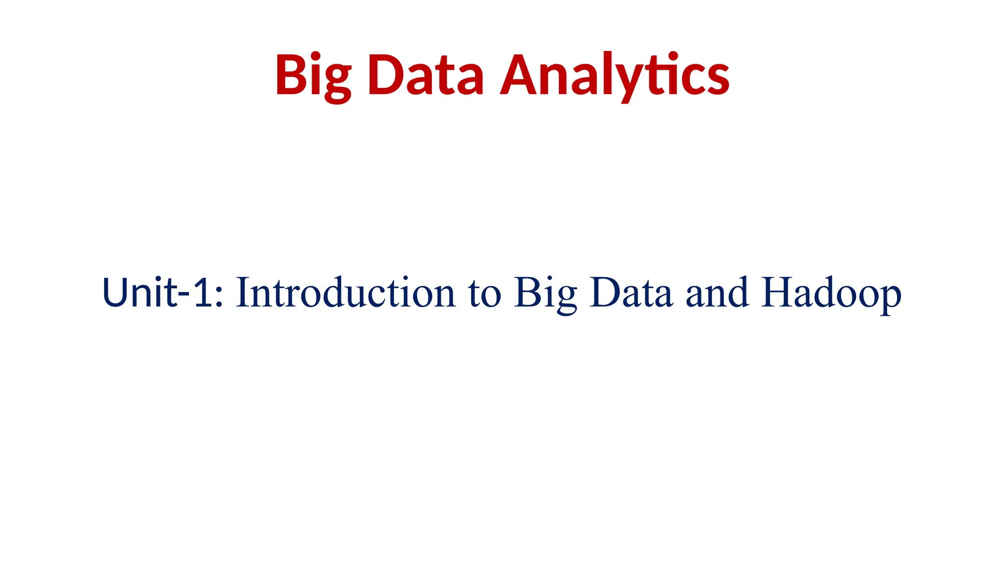 BDA_Basics of Big data Unit-1.pptx Big data | PPTX