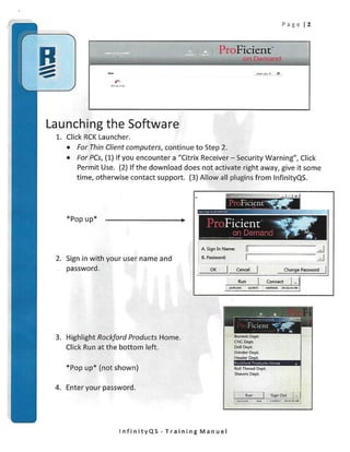 Infinity Training Manual (Censored) | PDF