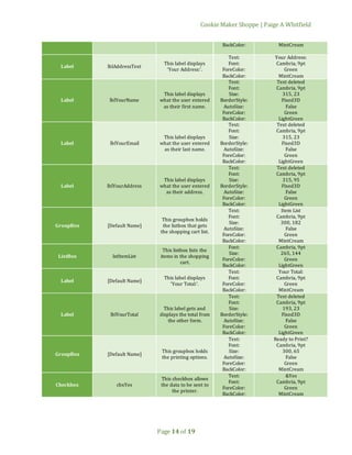 Paige_Whitfield_CookieMakerShoppe_Final | DOCX | Desserts and Baking ...