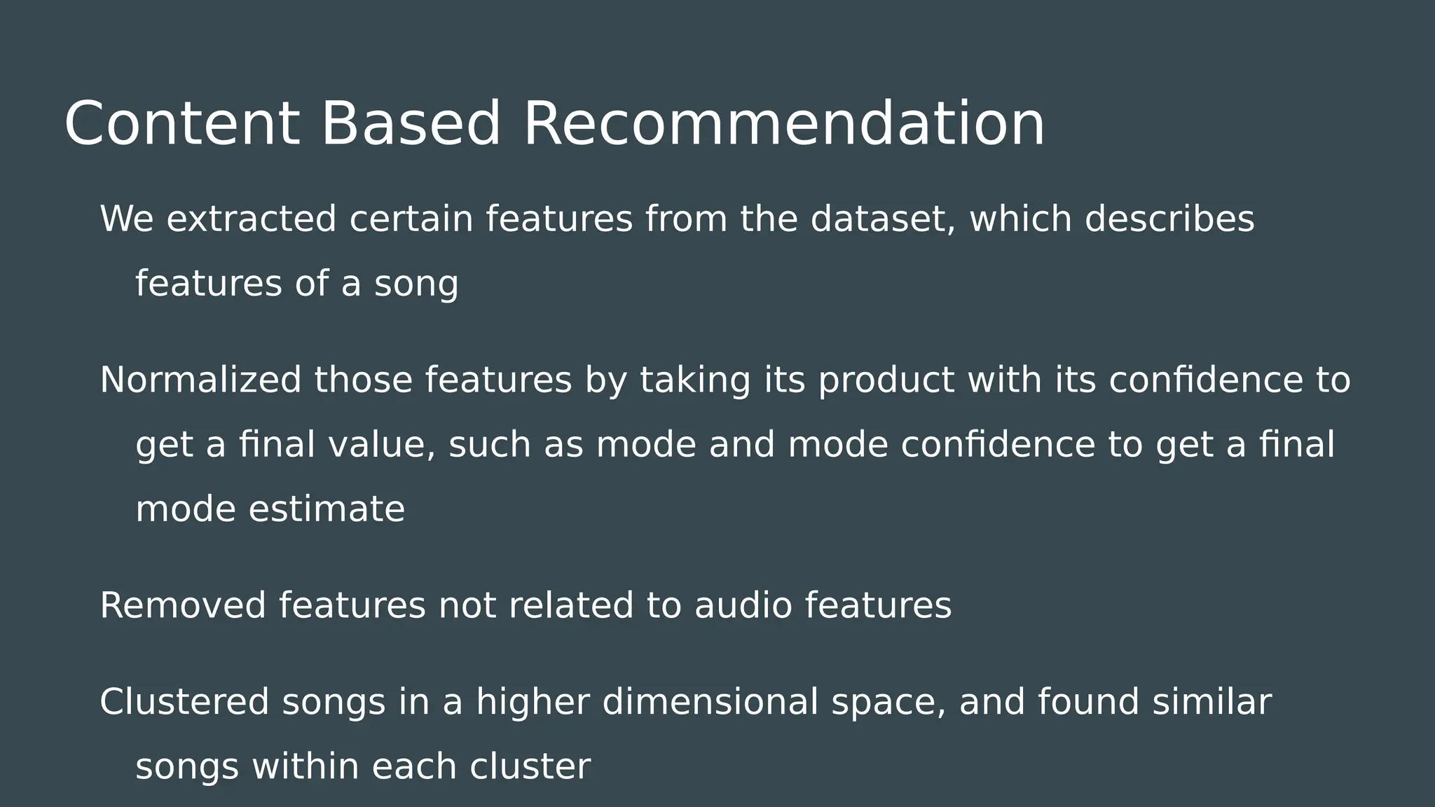 music recommendation system ,Based on Million Song Dataset | PDF