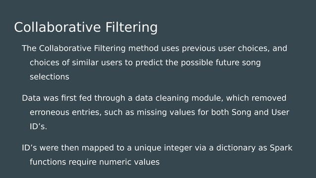 music recommendation system ,Based on Million Song Dataset | PDF