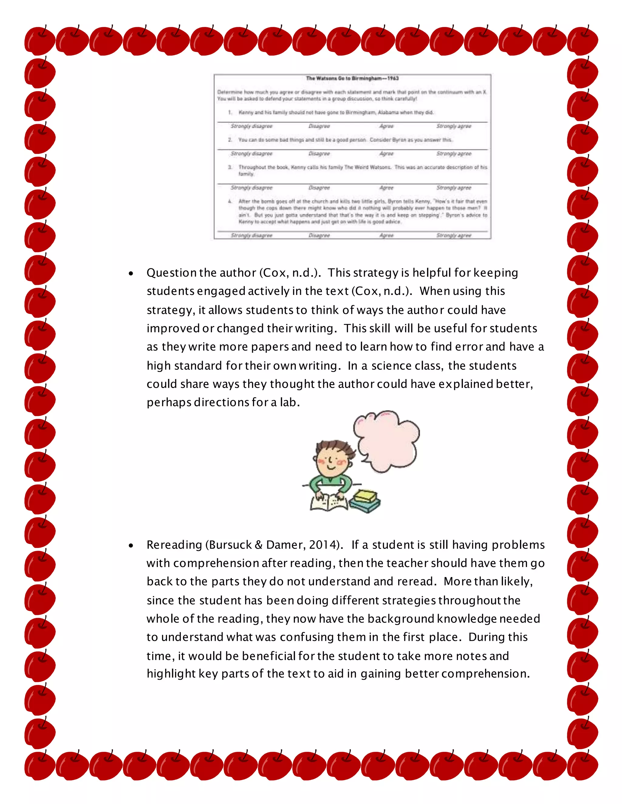 Flip Chart for Before, During, and After Reading | DOCX