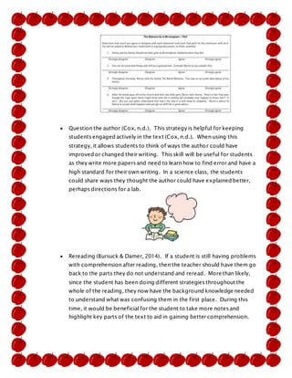 Flip Chart for Before, During, and After Reading | PDF