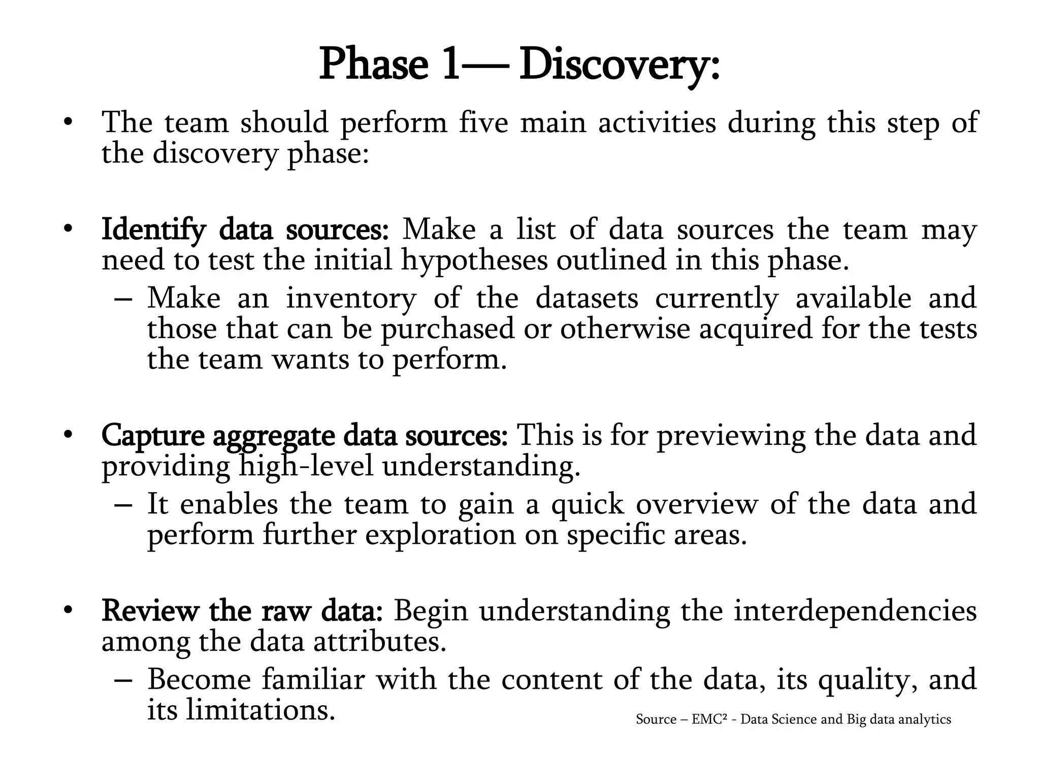 Data Analytics Life Cycle Emc² Data Science And Big Data Analytics 6625