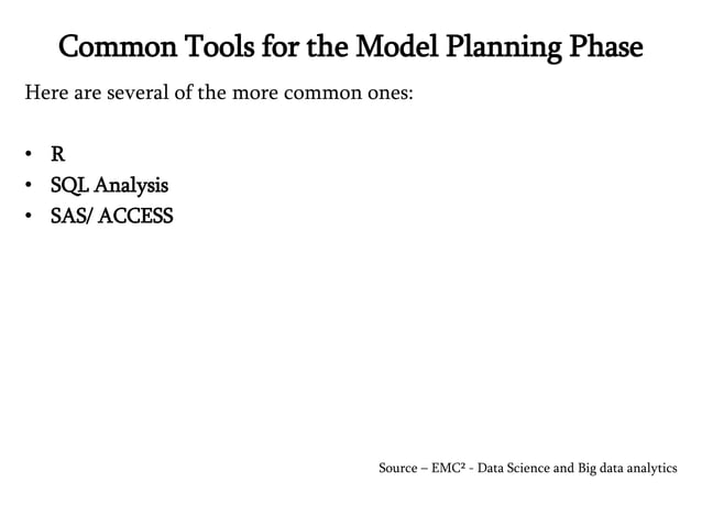 Data Analytics Life Cycle [EMC² - Data Science and Big data analytics ...