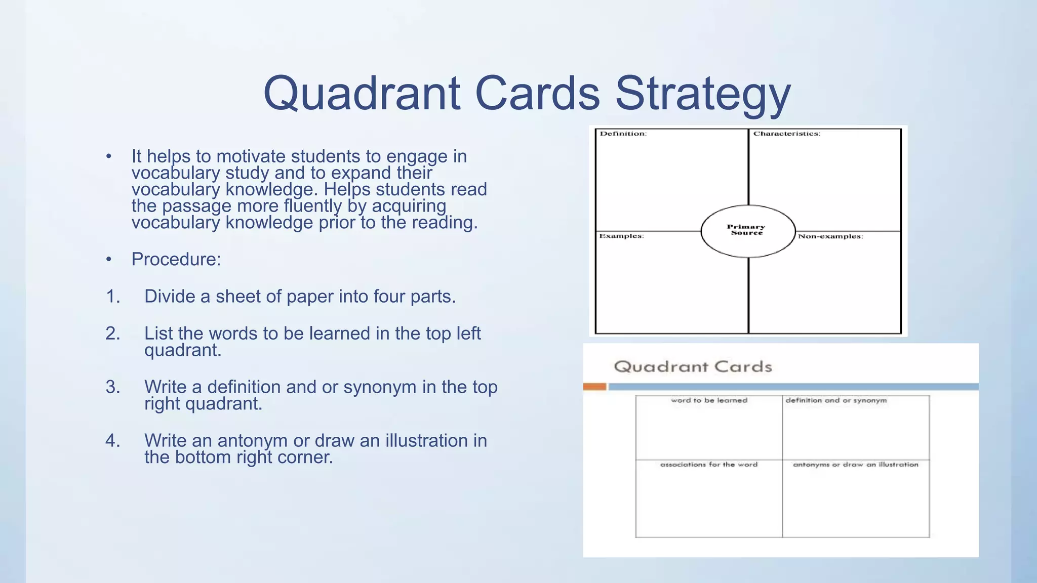 BDA Literacy Strategies Flip Chart | PPTX