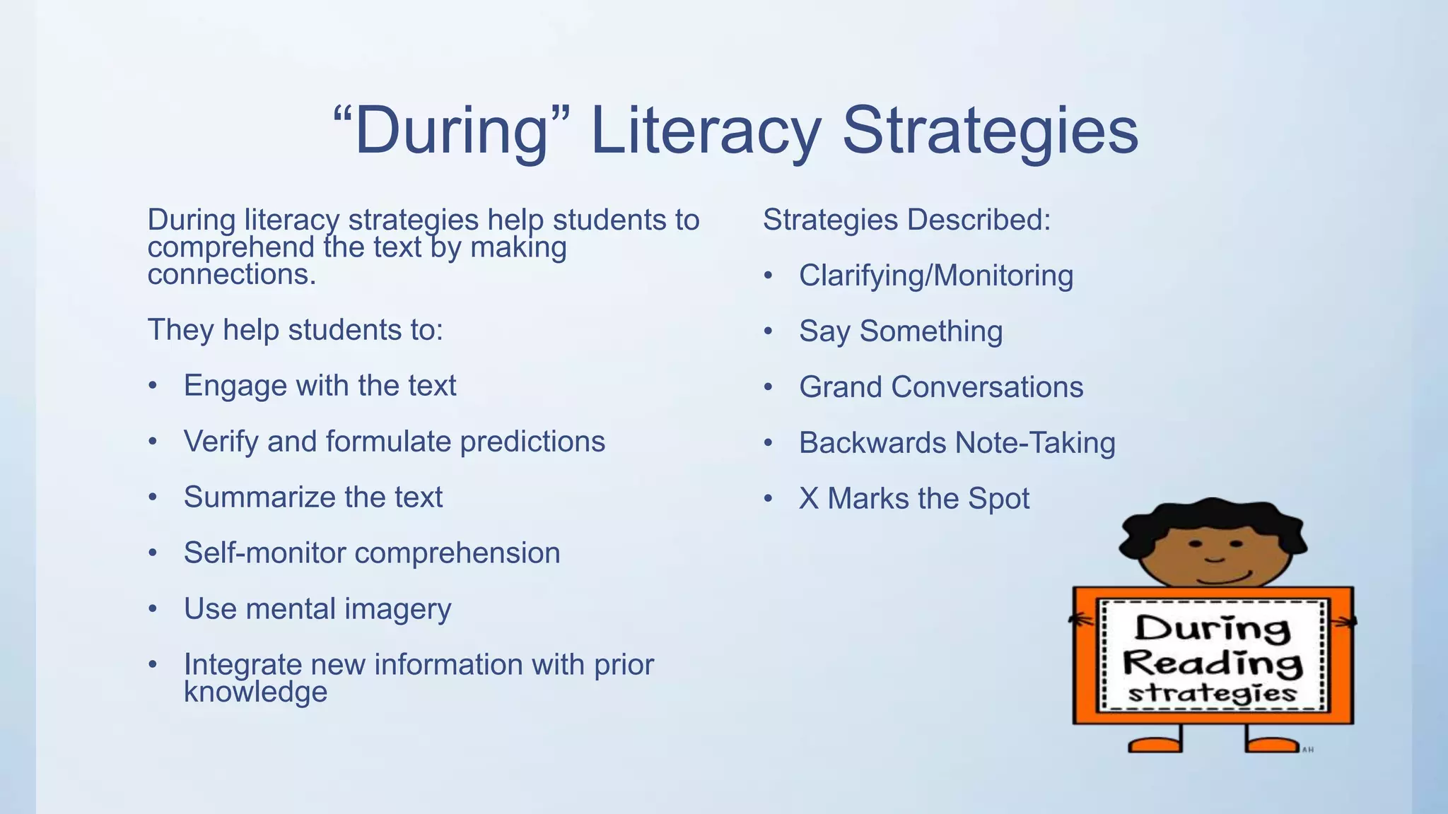 BDA Literacy Strategies Flip Chart | PPTX