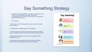 BDA Literacy Strategies Flip Chart | PPTX