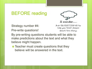 Before, During and After Reading Skills | PPTX