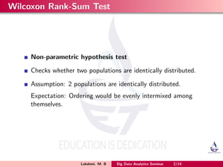 Wilcoxon Rank-Sum Test | PDF