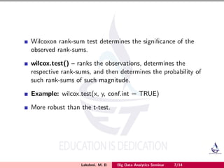 Wilcoxon Rank-Sum Test | PDF