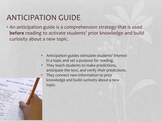 Before, During, and After reading strategies | PPTX