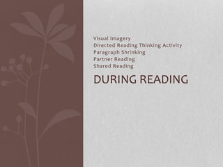 Before, During, and After reading strategies | PPTX