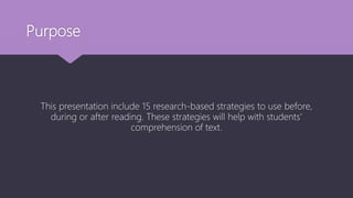 BDA Reading Strategies | PPTX