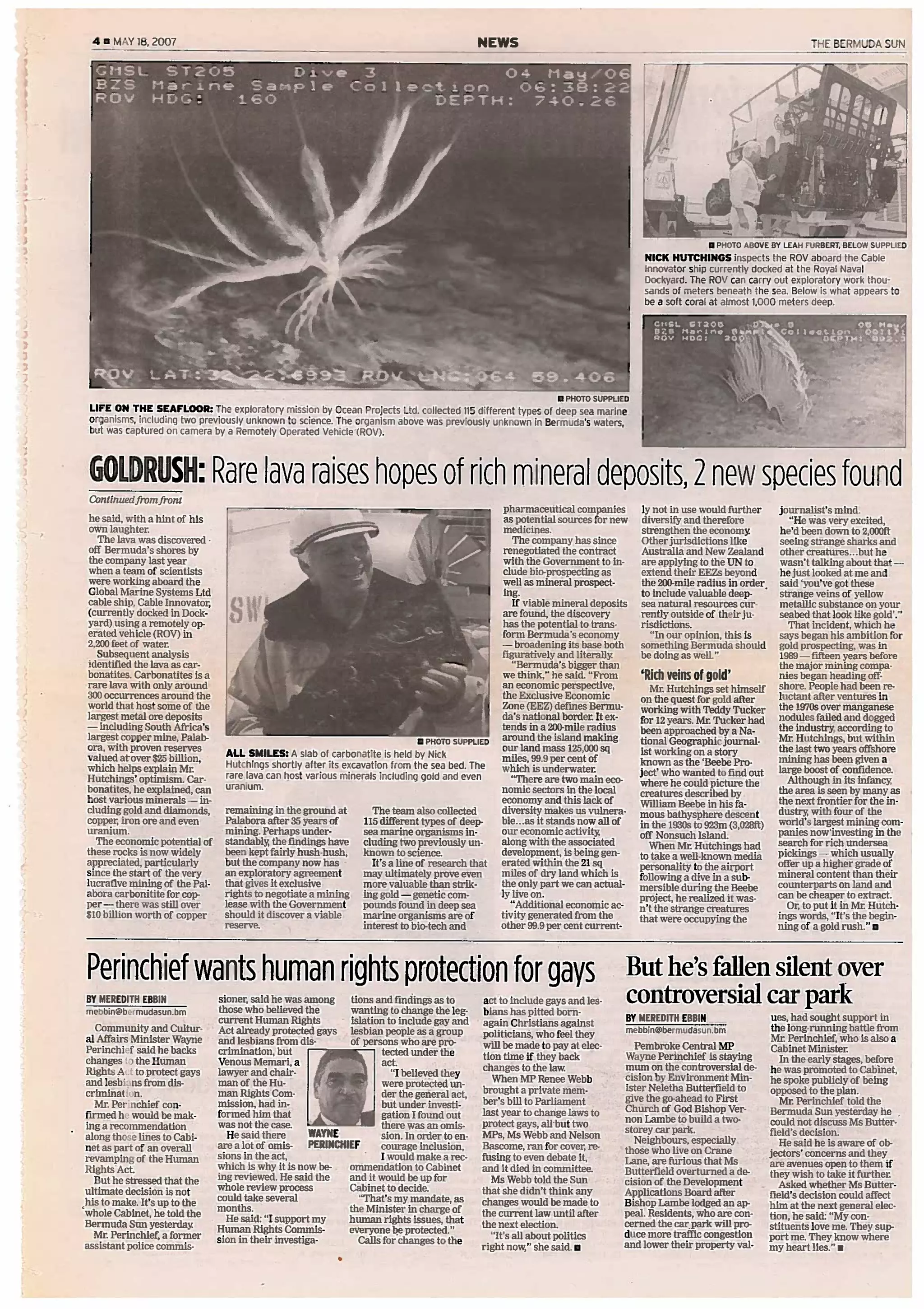 Bermuda Sun, writing sample: Gold rush by Andrew Raine | PDF