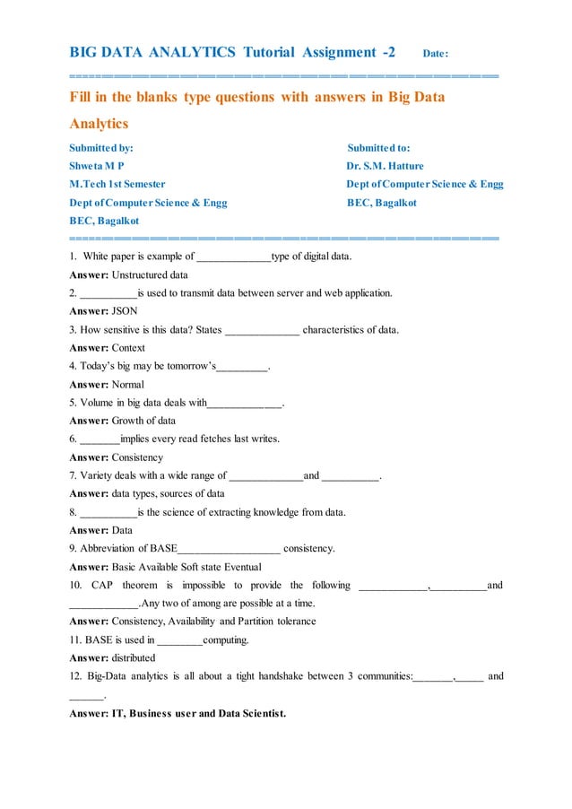 Big Data Analytics | PDF