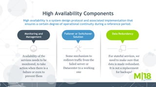 M|18 Choosing the Right High Availability Strategy for You | PPT