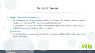 M|18 Choosing the Right High Availability Strategy for You | PPT