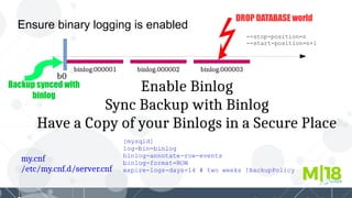 M|18 Planning for Disaster Recovery, online and offline | PDF