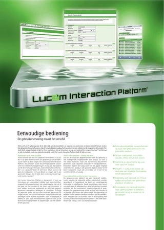Lucom_Interaction_Platform_NL | PDF