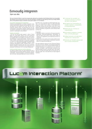 Lucom_Interaction_Platform_NL | PDF